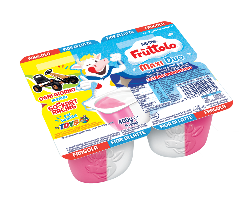 Frùttolo Maxi Duo Fragola Fiordilatte - Fruttolo